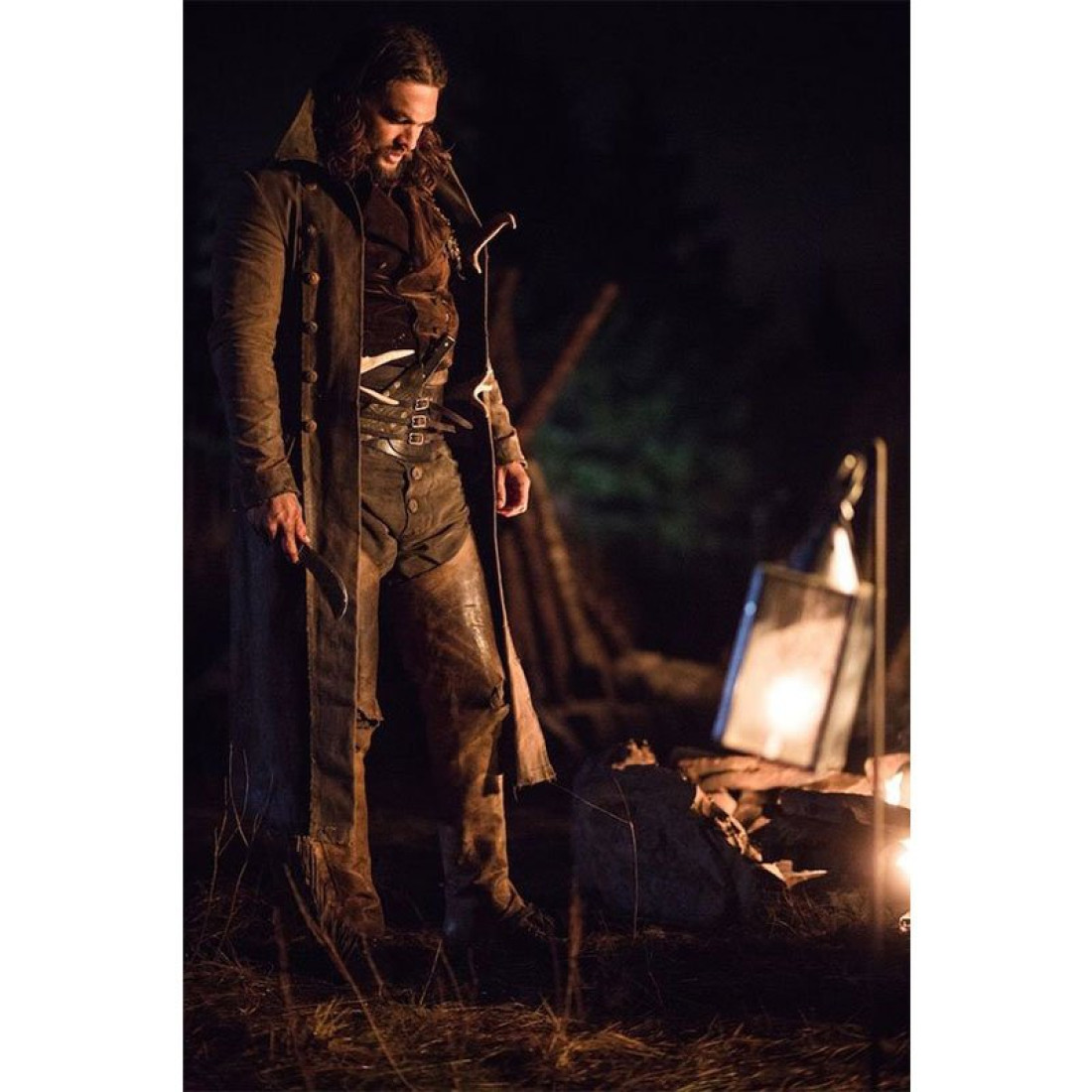 Declan Harp Jason Momoa Frontier Leather Coat - Dziner Jacket