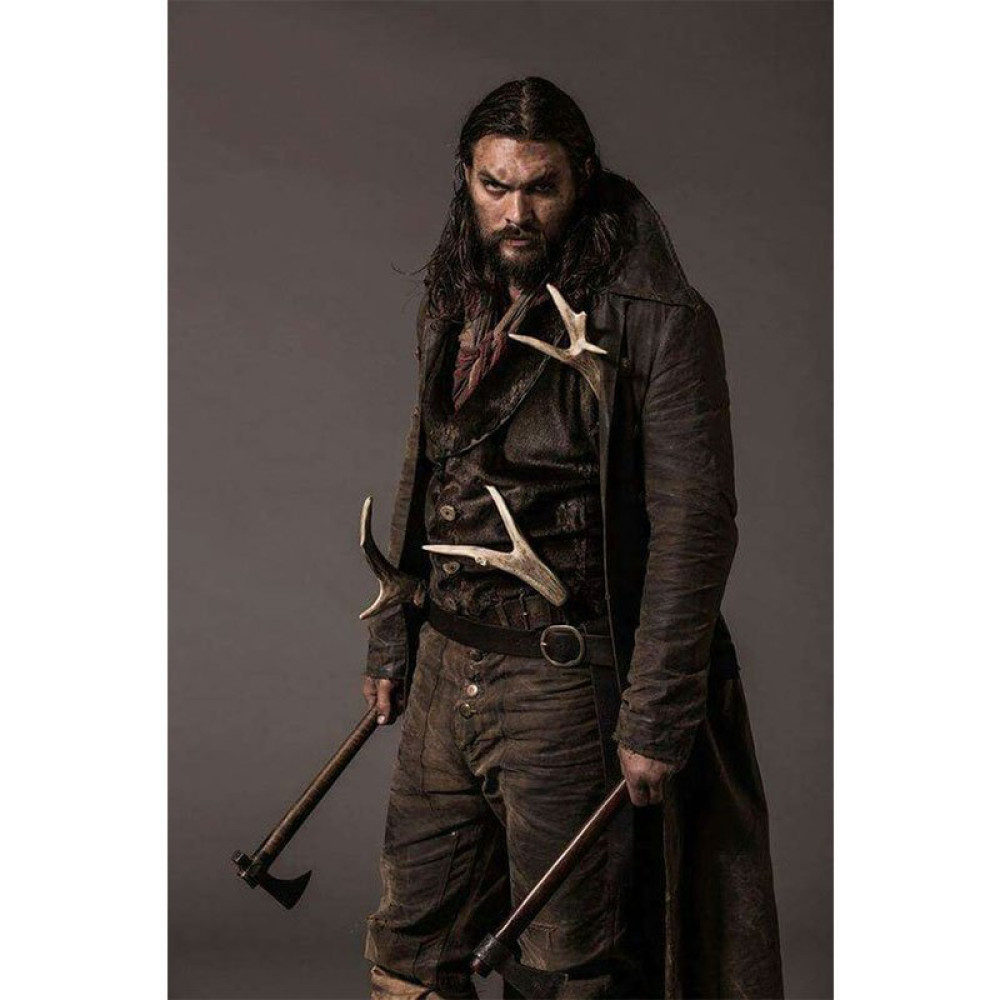 Declan Harp Jason Momoa Frontier Leather Coat - Dziner Jacket